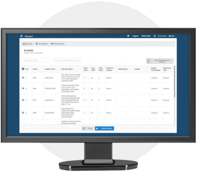 Multi-Line Receiving for Oracle Cloud | RF-SMART