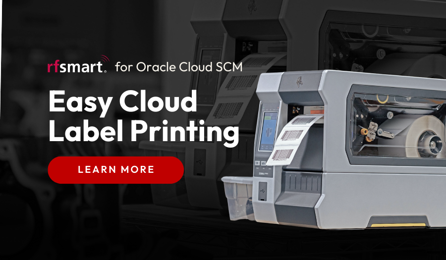 Cloud Label Printing for Oracle Cloud | RF-SMART