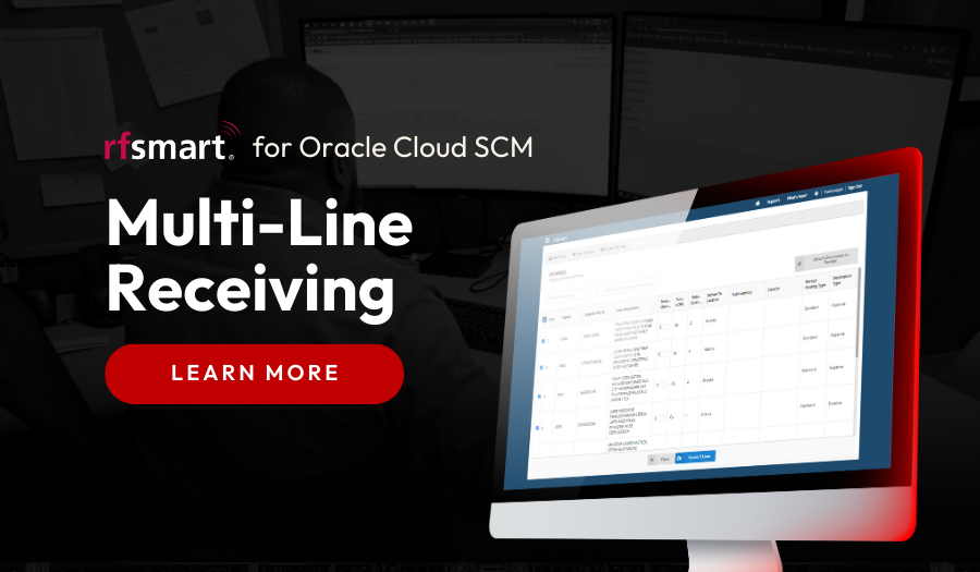 Multi-Line Receiving for Oracle Cloud | RF-SMART