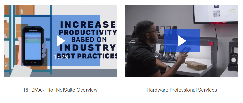 View Videos of How RF-SMART For NetSuite Works